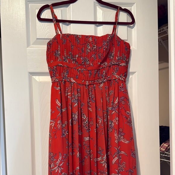 Aqua | Dresses | Aqua Red Spaghetti Strap Maxi Sundress | Poshmark